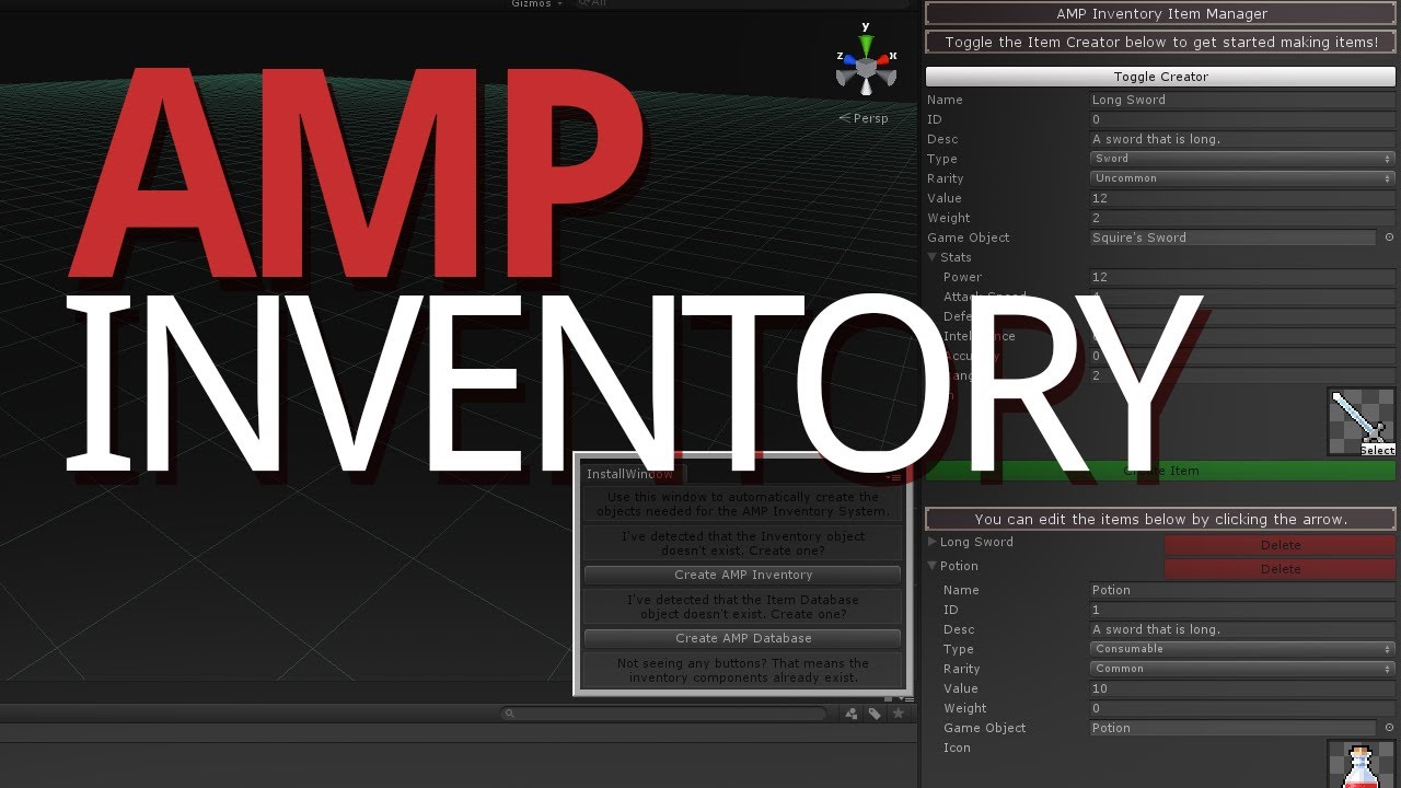 AMP Inventory System for Unity3D