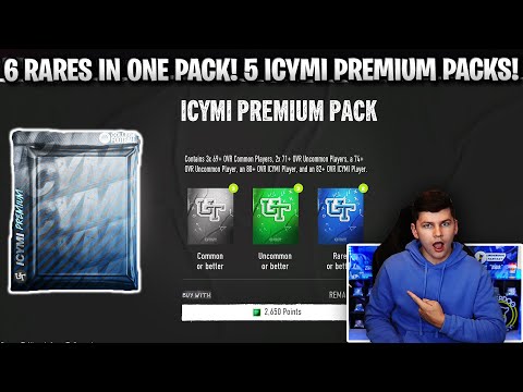 6 RARES IN ONE PACK! 5 ICYMI PREMIUM PACKS! INSANE PULLS!