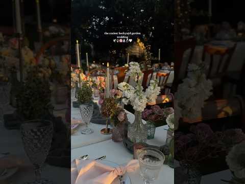 Beautiful garden wedding! 🤍🕊️