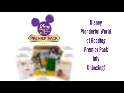 Disney's Wonderful World of Reading Premier Box July Unboxing!