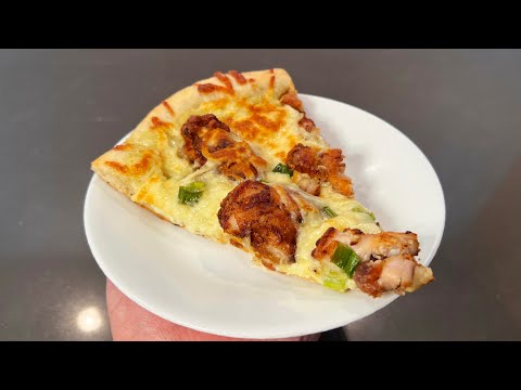 JAPANESE FRIED CHICKEN PIZZA | Chicken Karaage (Weirdoughs)