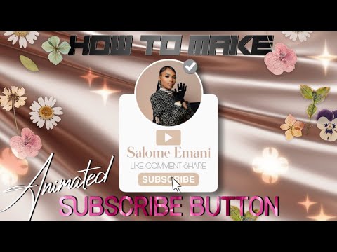 HOW TO MAKE A ANIMATED SUBSCRIBE BUTTON ON YOUR IPHONE | FREE APPS????????????✨