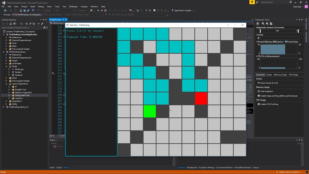 Pathfinding Visualization Demo
