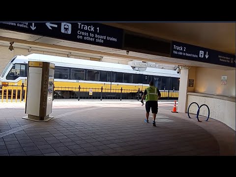 DFW Airport to Downtown Dallas by DART Rail