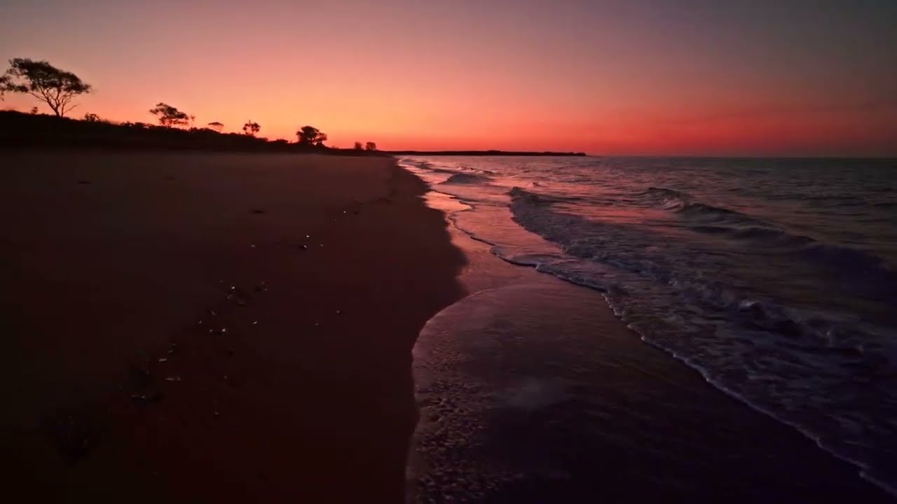 Endless Walk along the Beach, Towards the Sunset | Relaxing ASMR for Deep Sleep | 3 Hours in 4K UHD