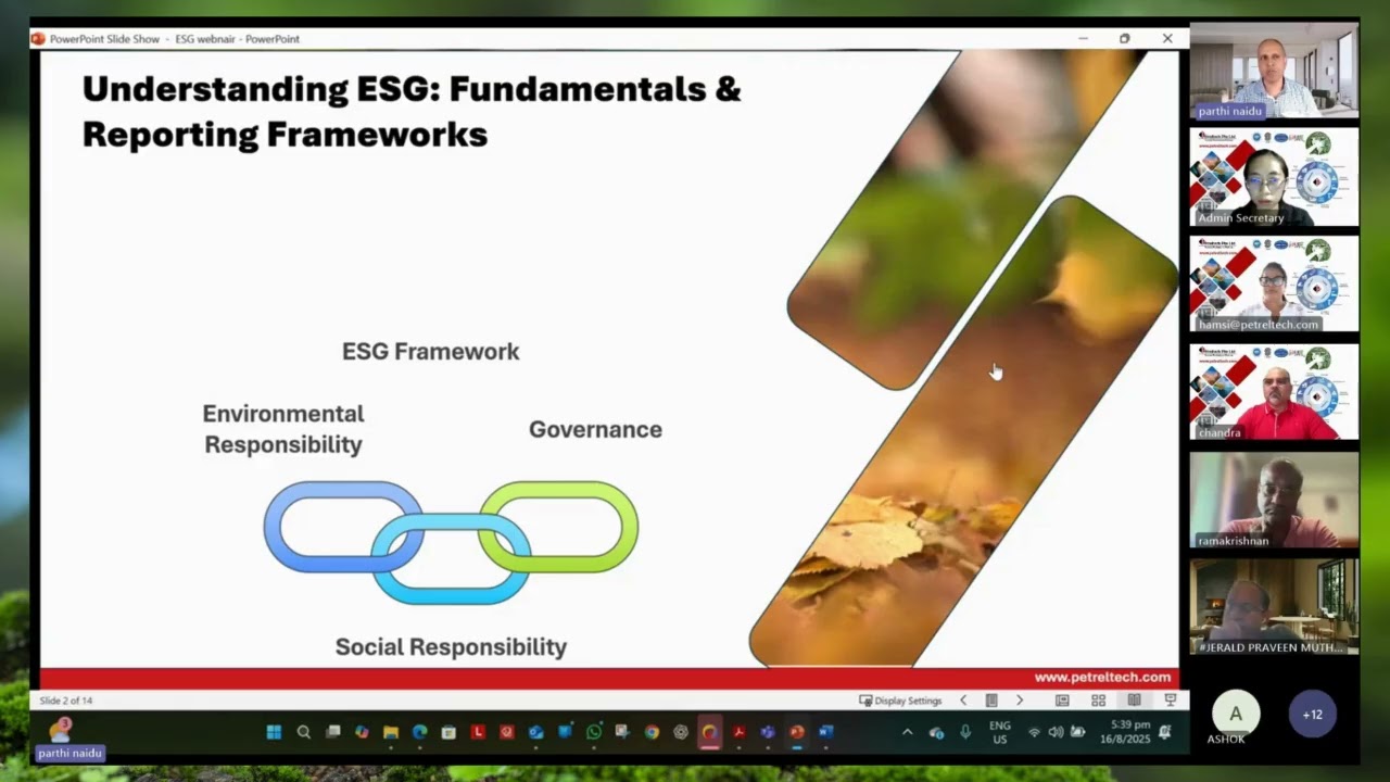 ESG Webinar by Petreltech