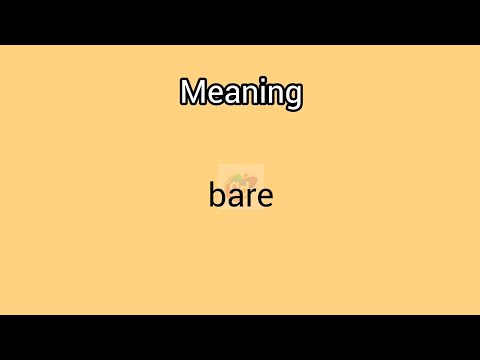 #bare meaning in English & Telugu || Googul Dictionary #dictionary #meanings #telugu #english