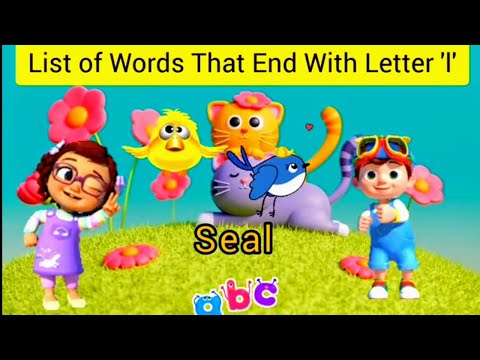 List of Words That End With Letter ' l'