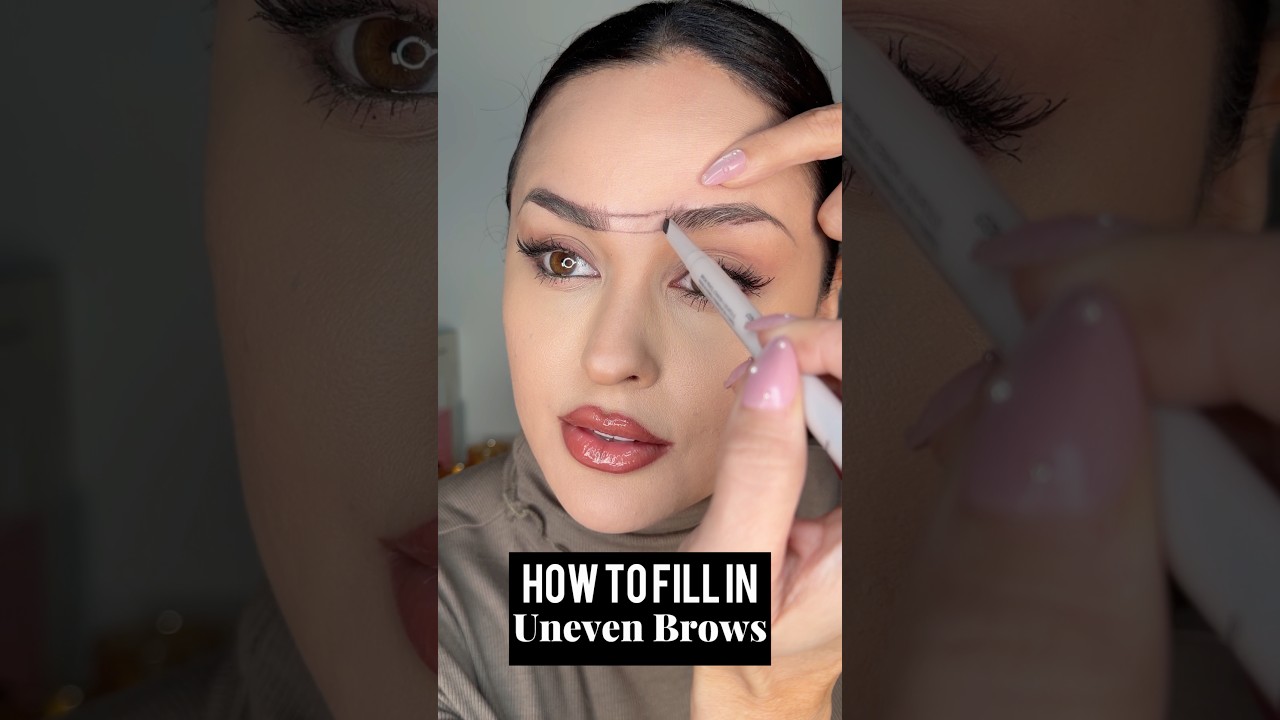 How ToFill In Uneven Brows l Christen Dominique