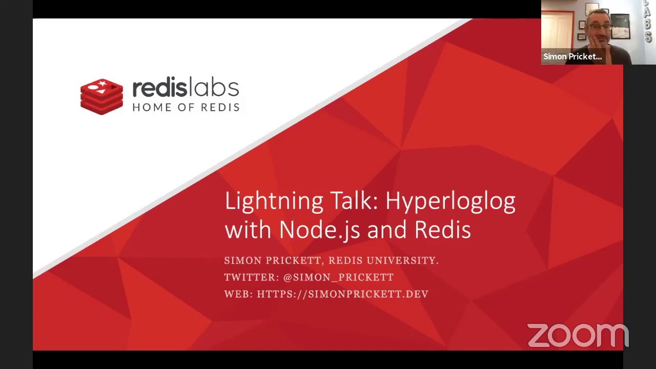 Hyperloglog with Redis and Node.js - Short Meetup Talk