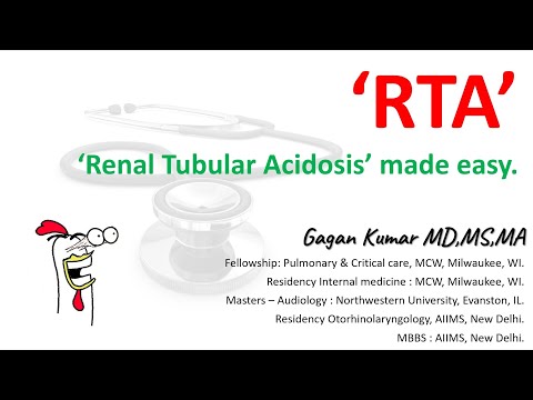 Renal Tubular Acidosis - made easy.