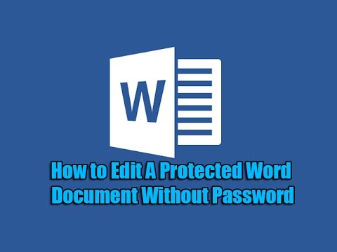 How to Edit A Protected Word Document Without Password
