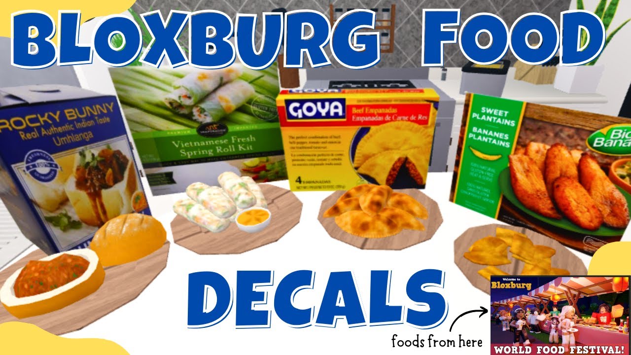 WORLD FOOD FESTIVAL DECALS | BLOXBURG UPDATE | Bloxburg Roleplay | Nataya Mi'Shel