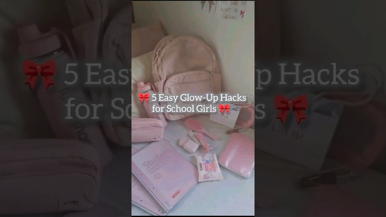 Glow up secrets Glow in school without makeup || #TeenGlowUp #SchoolGirlHacks #beauty #school  #tips