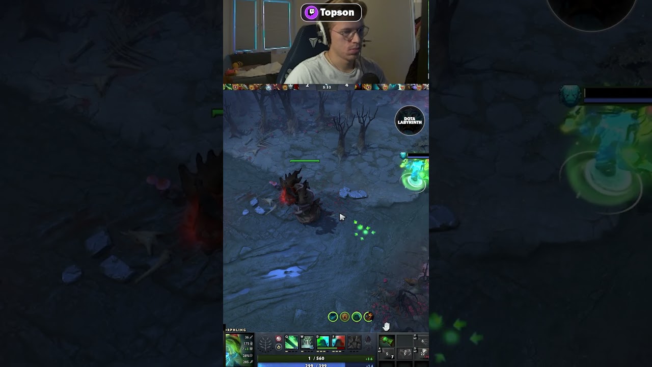 TOPSON SHOWS HOW TO ABUSE HP ON MORPHLING IN DOTA 2 #dota2 #gamer #gaming #outplay #twitch