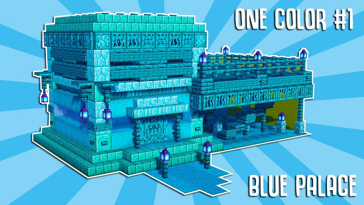In this Video I Can Only Build Using Blue Colors | One Color Series #1 ...