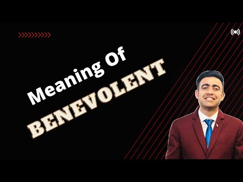 "Benevolent meaning in hindi" benevolent ko hindi mein kya khte hai