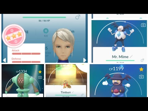 Mr Rime/Mime Event! 100% Cubchoo! Shiny Registeel Shiny Timburr Shiny Sandshrew!! Pokémon Go