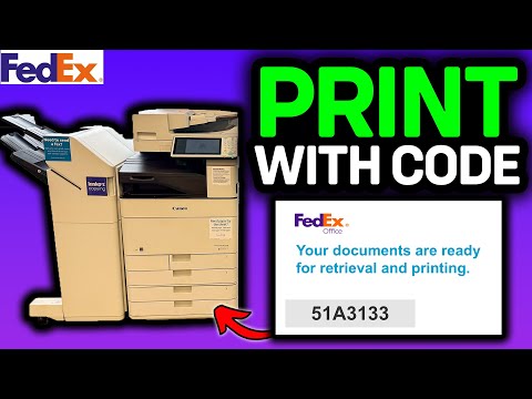 How To PRINT At Fedex With Retrieval Code 2025 - FedEx Print & Go Instructions