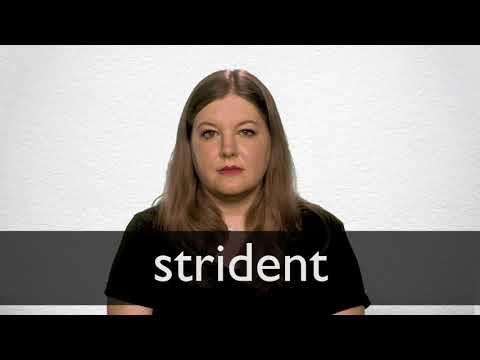 STRIDENT definition in American English | Collins English Dictionary