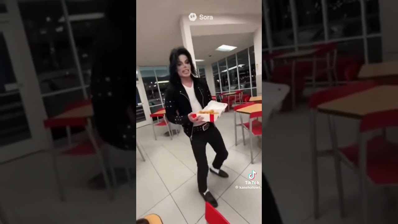 Michael Jackson steals chicken.🍗🍗🍗🍗🍗