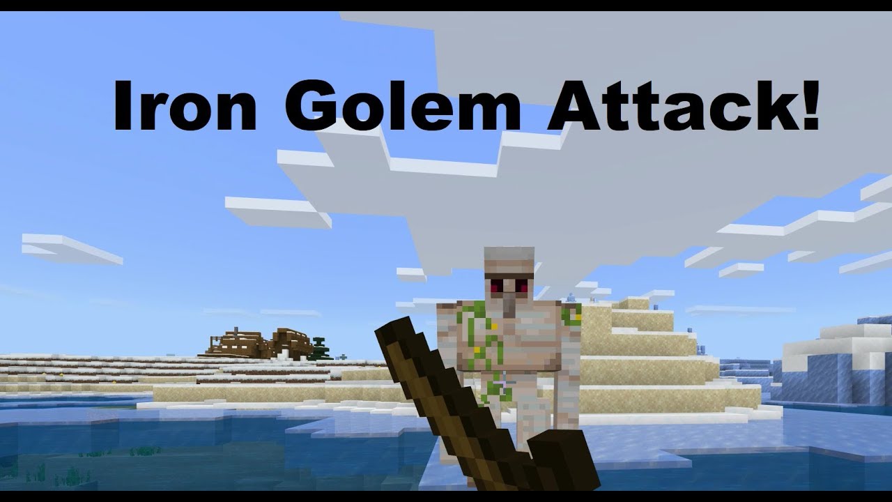 Iron Golem Attack! Minecraft survival series