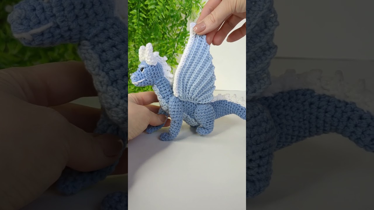 A NEW crochet dragon tutorial is on my channel! #crochetdragon #crochetpattern #diytoys #amigurumi