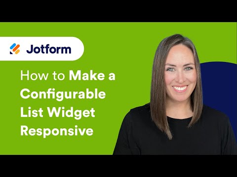 How to Change the Layout of the Configurable List Widget