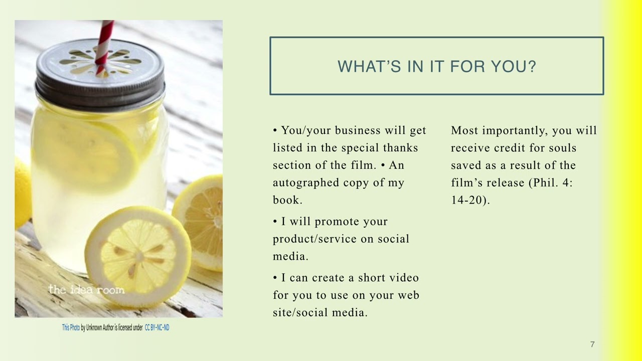 Turning Lemonade Pitch Video