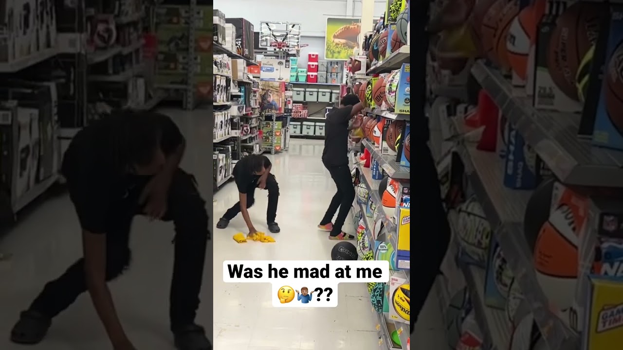 Throwing stuff on guy in Walmart was he mad ? :Bamtherealbadkid public pranks
