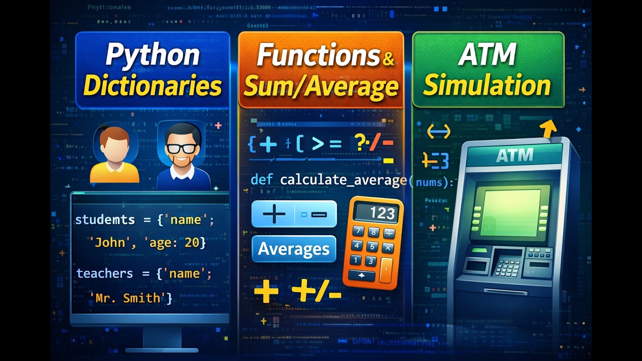 Python ATMs for Beginners| Create Your First Command Line Banking App