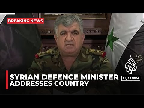 Video | Syrian Defence Minister addresses country after rebel forces ...