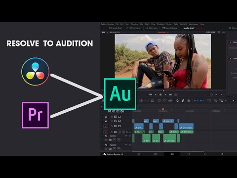 Audio from Davinci resolve in Adobe audition #davinciresolve #Adobe audition #videoediting
