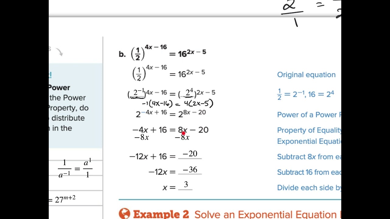 7-2 Solving Exponential Equations Notes (RCHS)