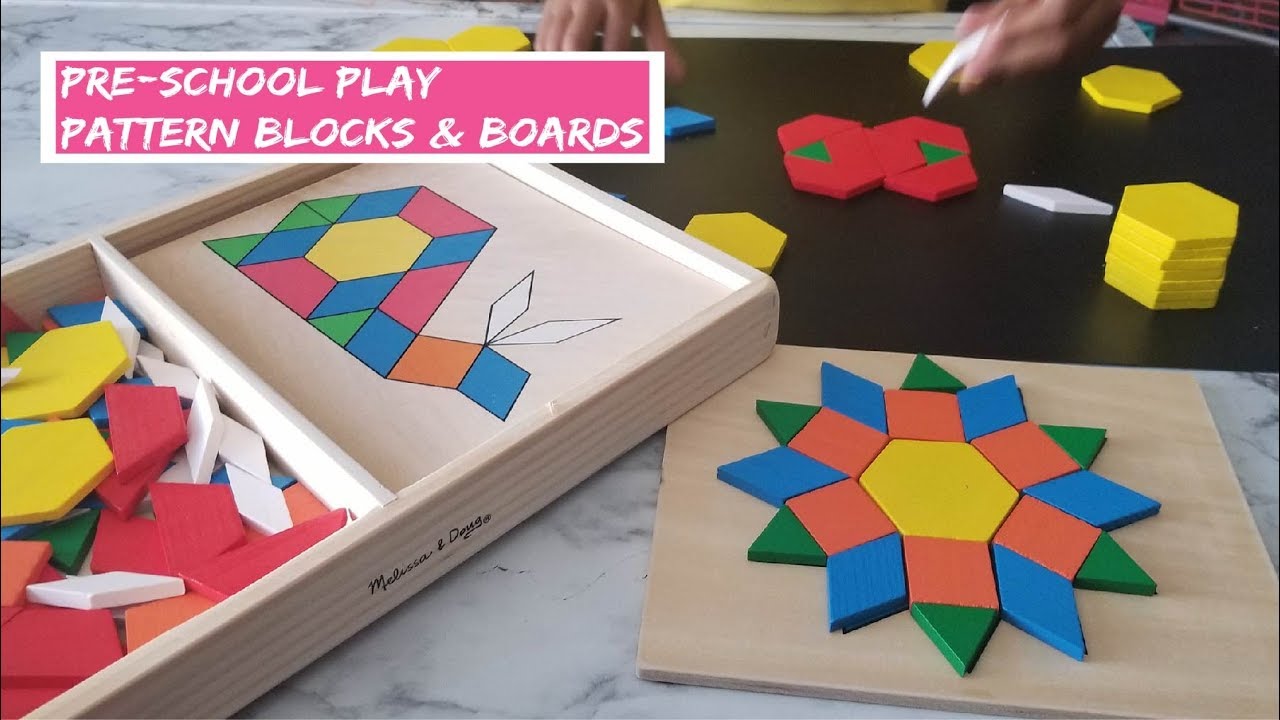 Preschool Activity - Melissa & Doug Pattern Blocks & Boards | Life Of a Preschooler