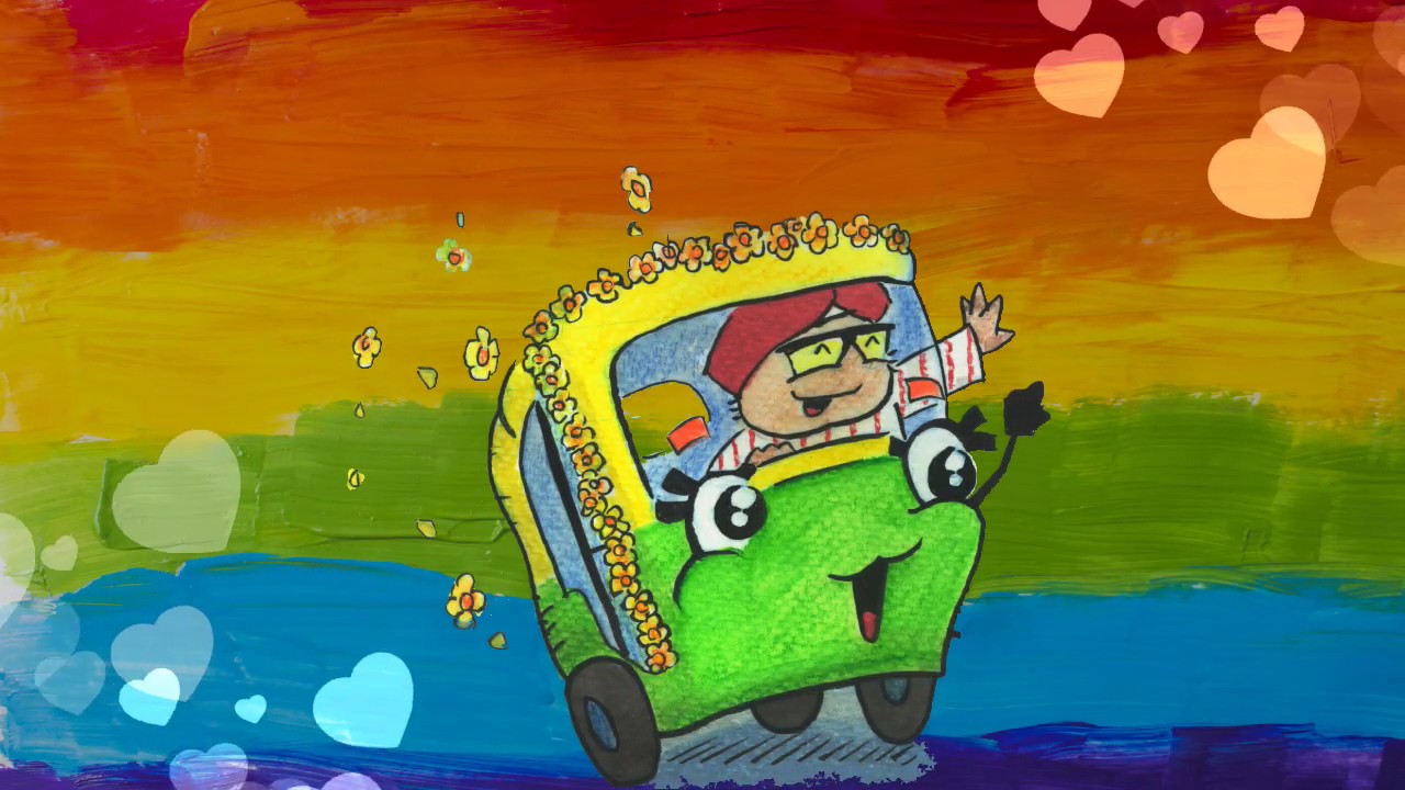 Out for a drive with Tara and friends