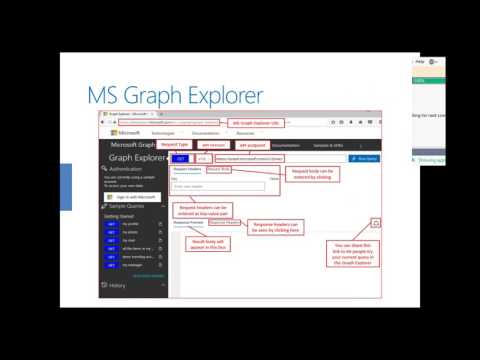 Walk through of the new MS Graph Explorer