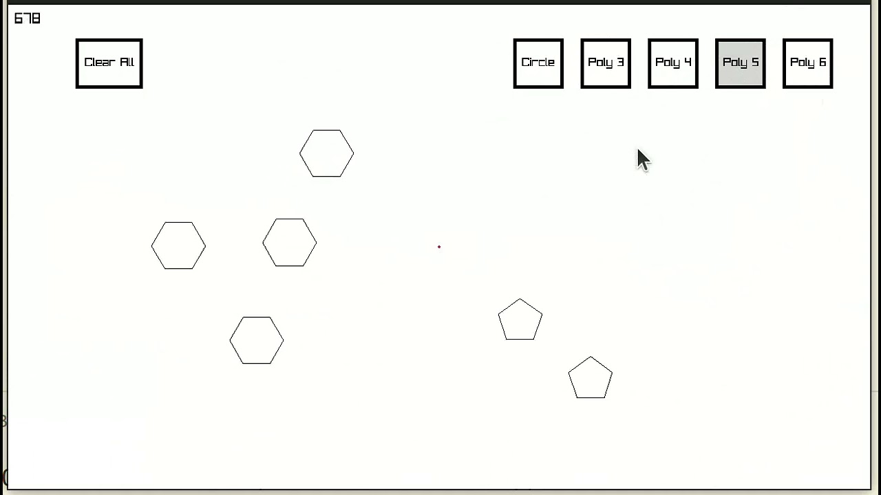 Python physics engine demo