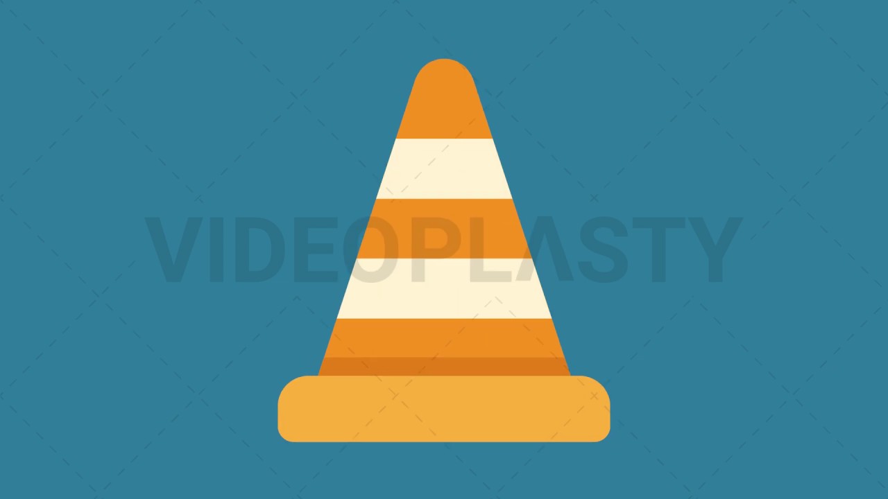 Safety Cone Icon Animation [MOV & GIF]