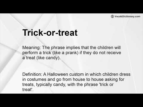 Trick-or-treat Meaning