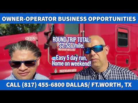 Dedicated lane Texas-Arizona-Texas. Owner-Operator business opportunity.