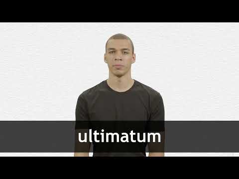 ULTIMATUM definition in American English | Collins English Dictionary
