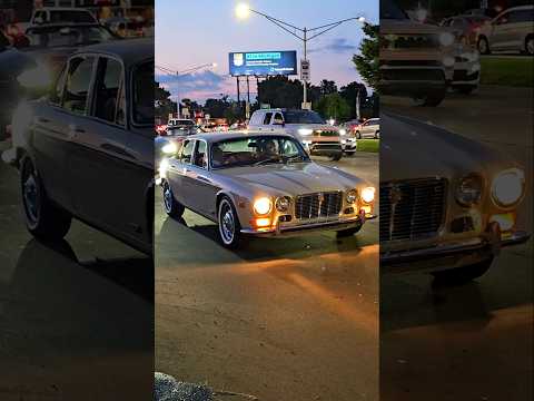 Jaguar XJ Classic Car Drive By Engine Sound Woodward Dream Cruise 2024