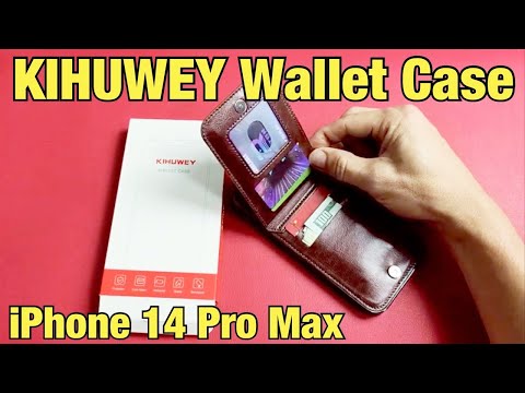 iPhone 14 Pro Max: Wallet Case w/ Kickstand Review (KIHUWEY)