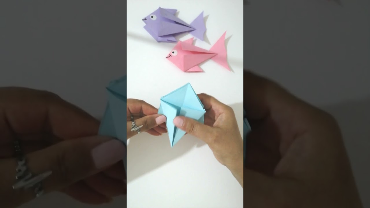 How to Make an Easy Origami Fish Step by Step | Paper Fish Tutorial 🐟