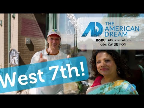 The American Dream - West 7th neighborhood of St Paul. Painter Heather Friedli, Schmidt Artist Lofts