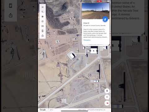 Visiting Area 51 in google maps #googlemaps