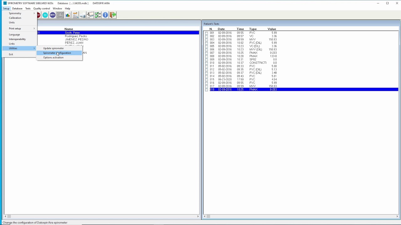 Software W20s. Features