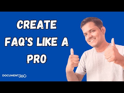How to Create an FAQ Page using Document360 | Step-by-Step Tutorial