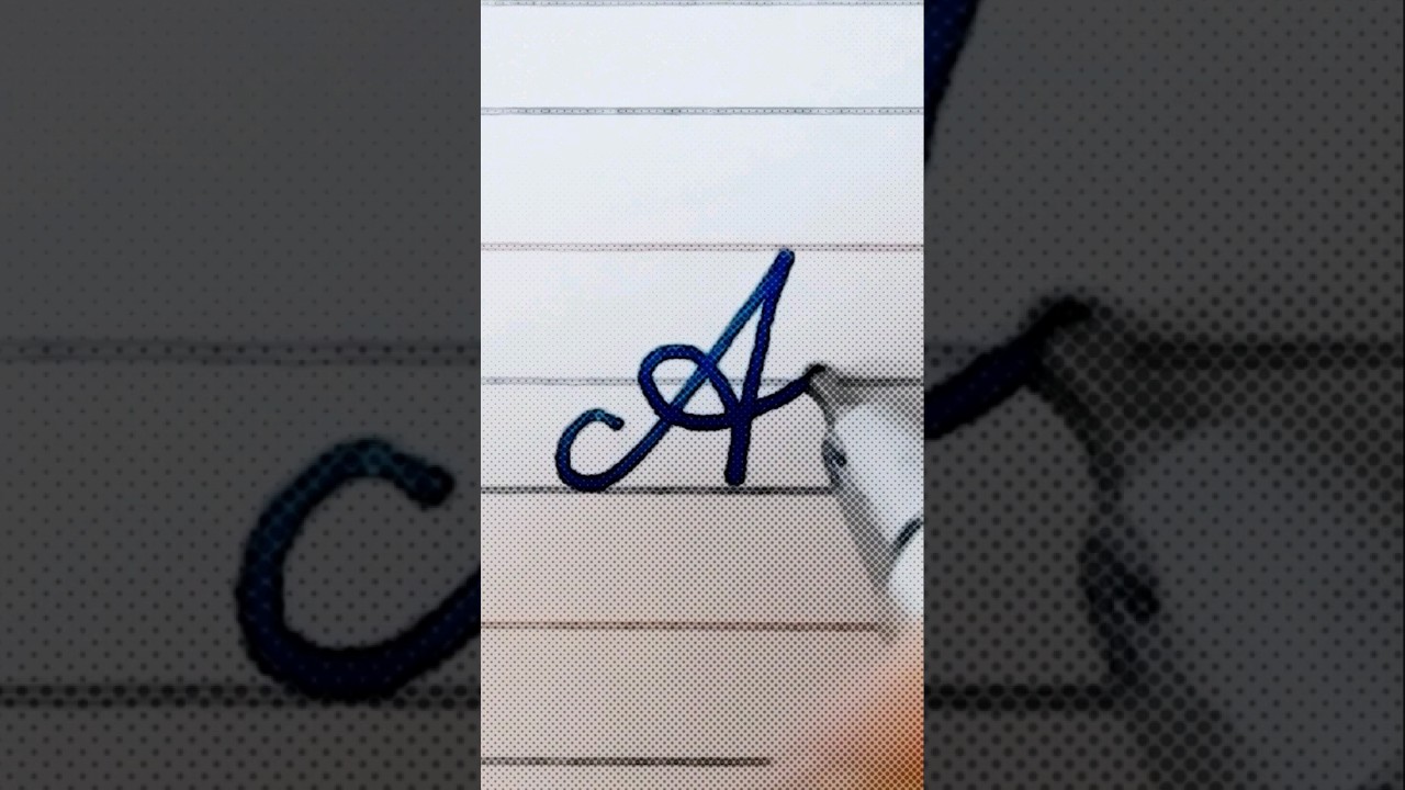 Beginner's Guide To Writing Cursive Letter  A| Cursive Writing Practice For Beginners